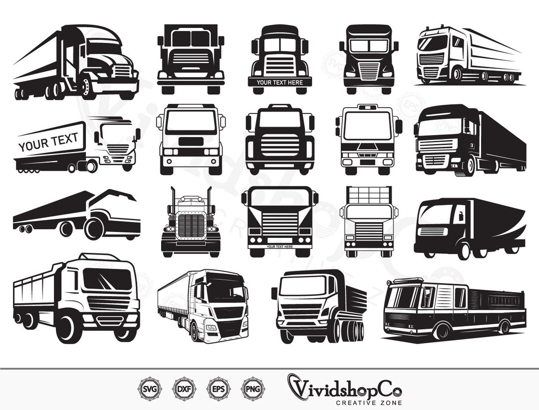 Truck SVG, Semi Truck Svg, Truck Driver, Big Truck Svg, Wheeler Svg ...