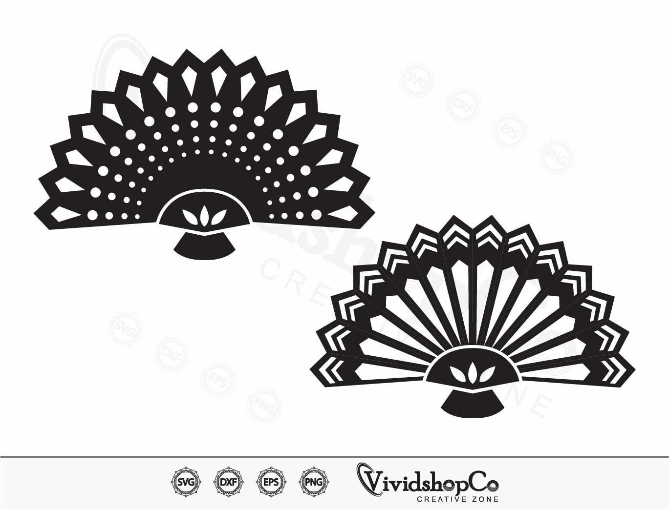 Hand Fan Svg, Japanese Fan Svg, Folding Hand Fan Svg, Spanish Fan Svg ...