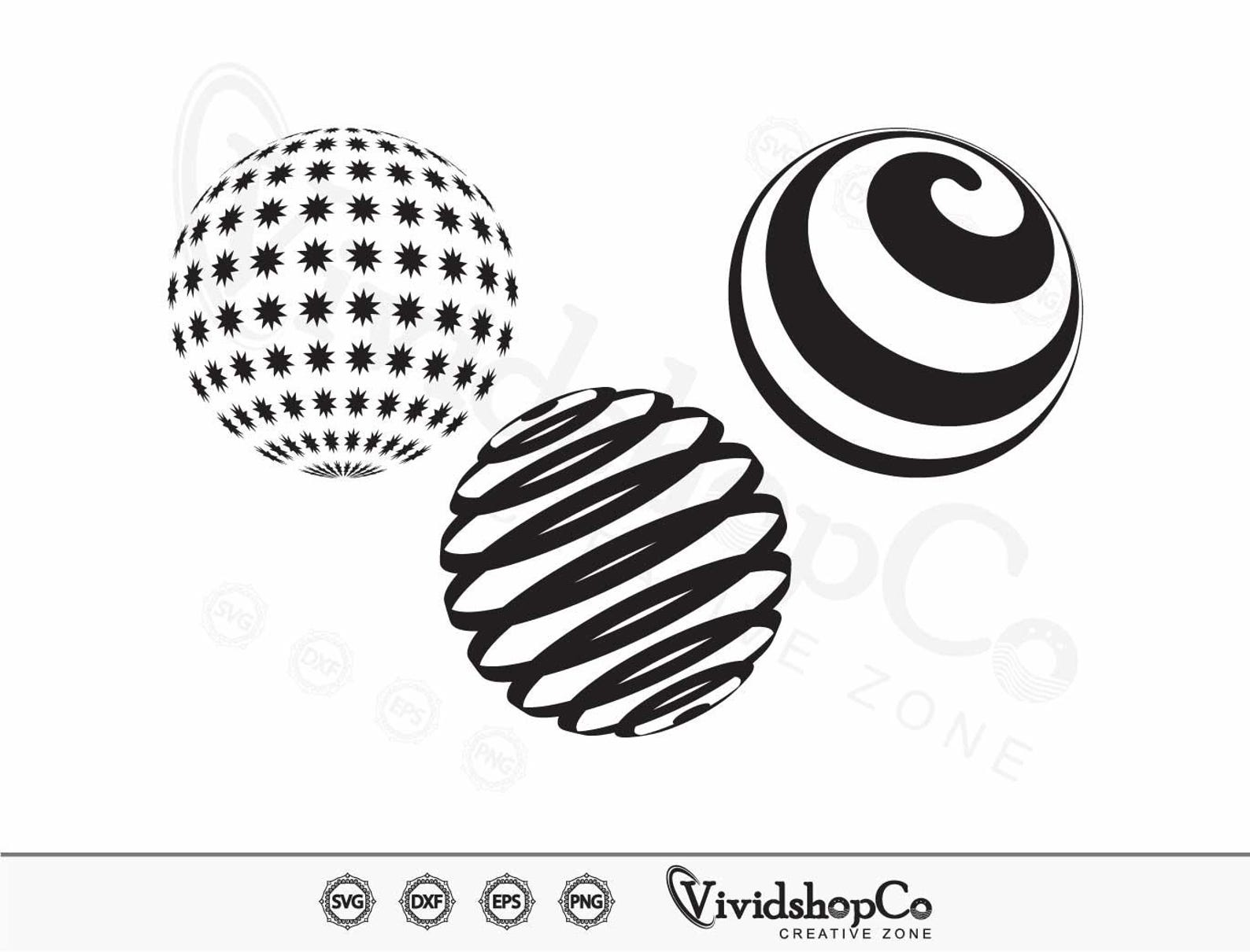 Spheres SVG, Globe Grid Svg, Clipart, Cut Files for Silhouette, Files ...