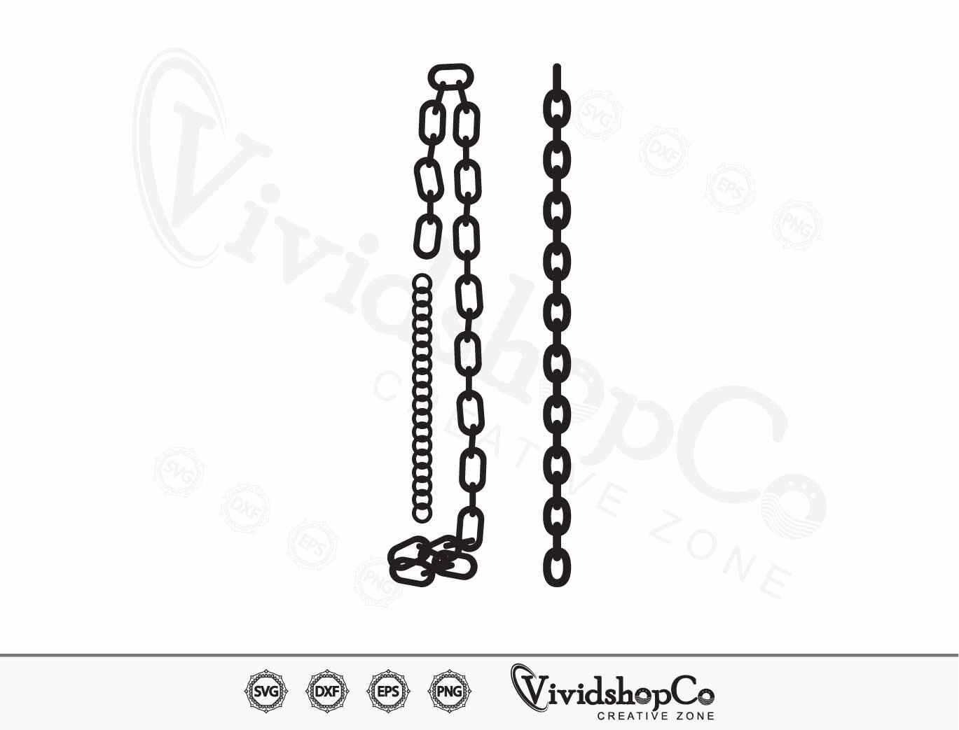 Chains SVG, Chain Link Svg, Breaking Chains Svg, Clipart, Cut Files for ...