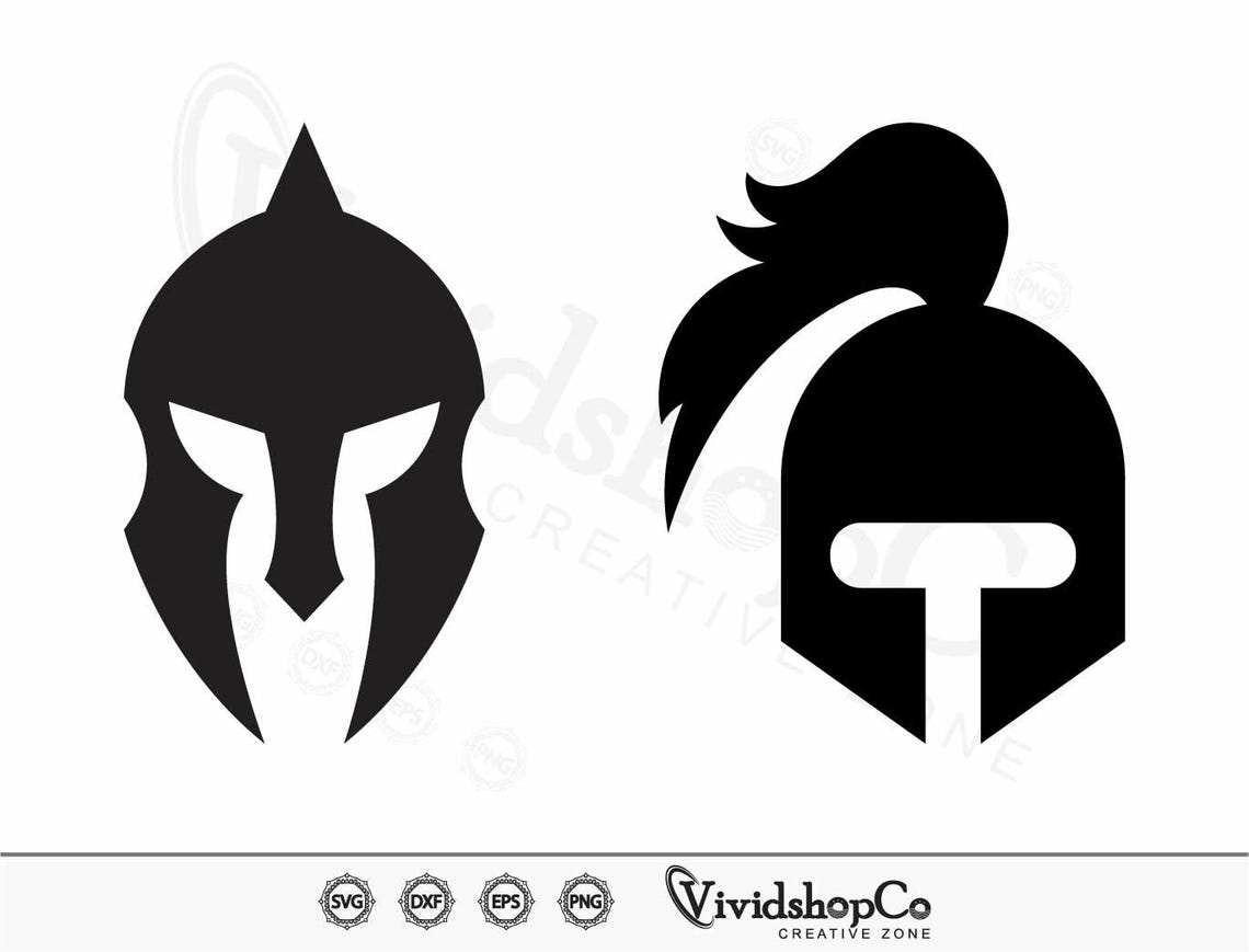 Spartan Helmet Svg, Clipart, Cut Files for Silhouette, Files for Cricut ...