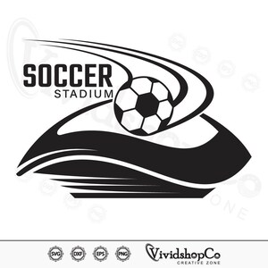 Soccer Stadium SVG, Stadium Svg, Clipart, Cut Files for Silhouette ...