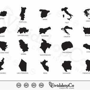 World Map SVG, Countries Map Svg, Map Svg, States Svg, Clipart, Cut ...
