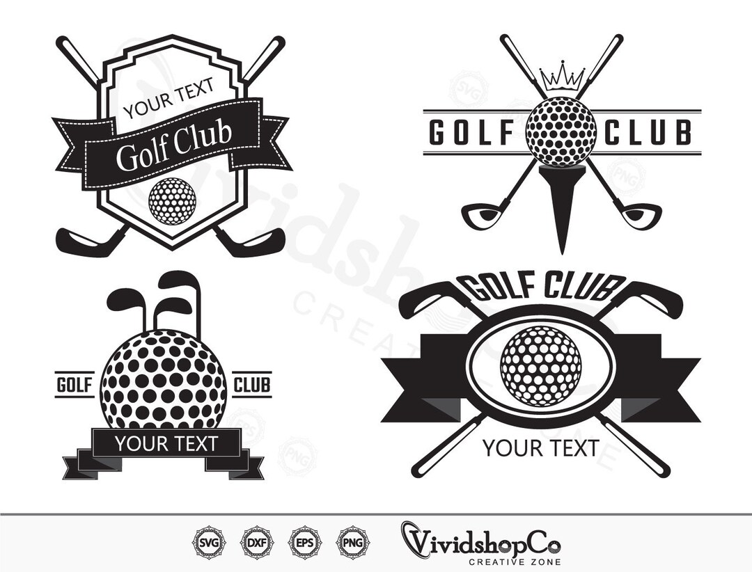 Golf Club Svg, Golf Ball Svg, Golf Svg, Golf Name Frame Svg, Clipart ...