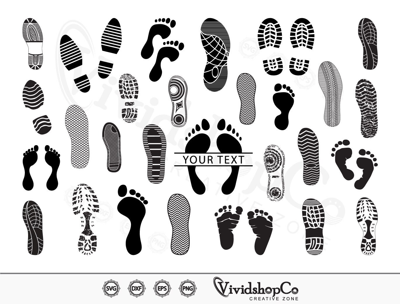 Foot Print svg Boot print svg shoe print svg Baby Footprint - Etsy México