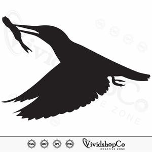 Kingfisher SVG, Bird Svg, Clipart, Cut Files for Silhouette, Files for ...