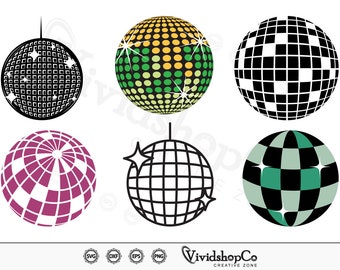Disco Ball SVG - Etsy