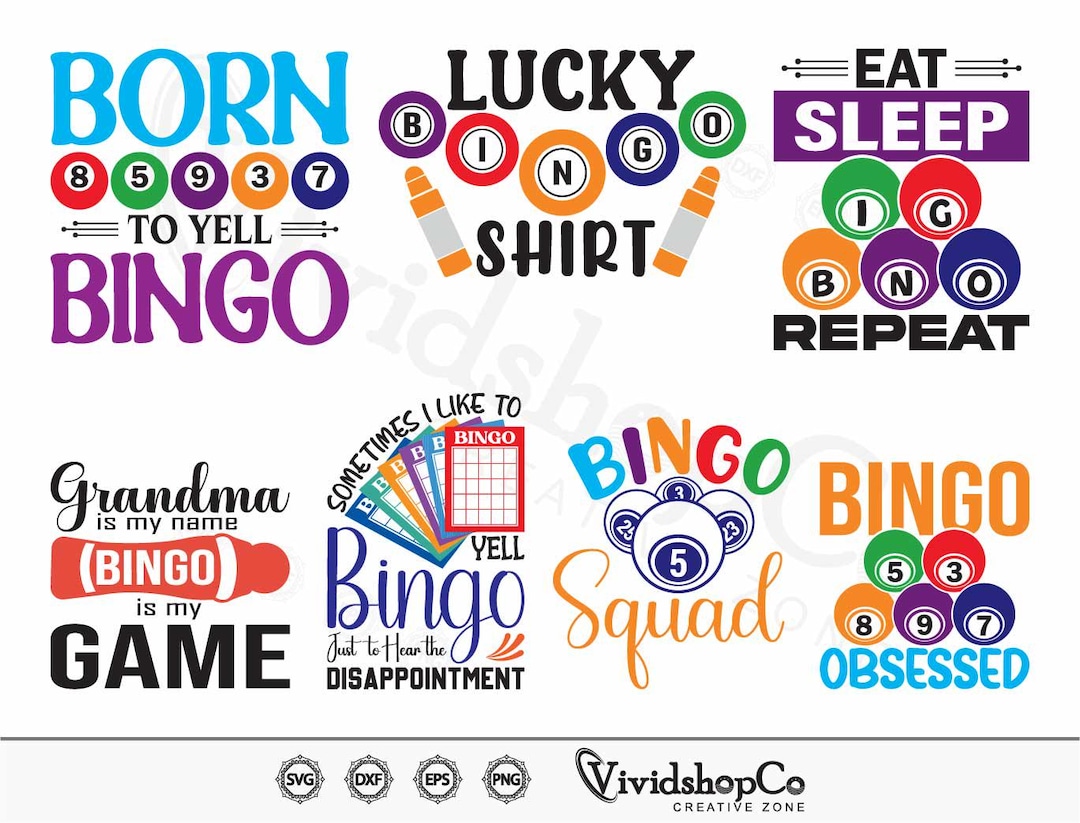Bingo #6 SVG, Bingo Squad Svg, Lucky Bingo Shirt, Eat Sleep Bingo ...