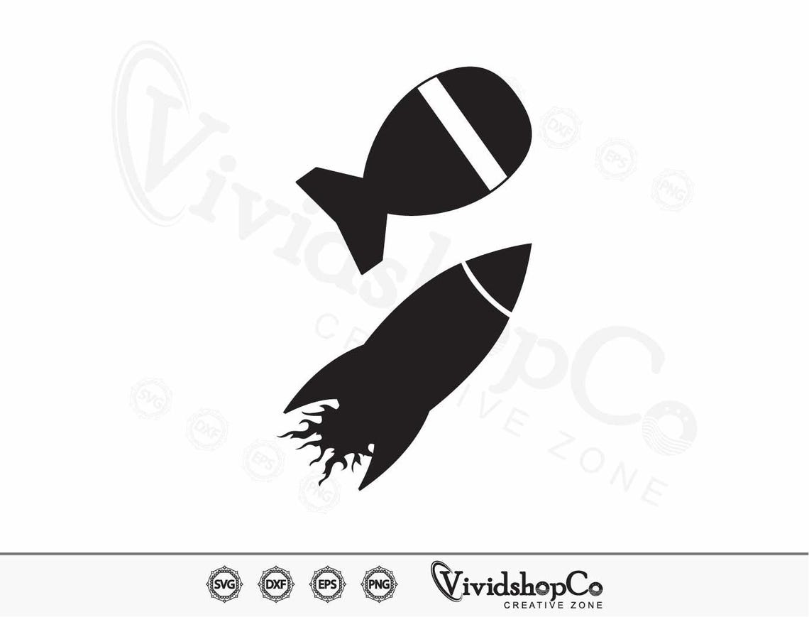 Missile SVG, Missile Logo Svg, War Svg, Rocket Missile Svg, Vector ...