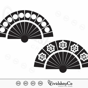 Hand Fan Svg, Japanese Fan Svg, Folding Hand Fan Svg, Spanish Fan Svg ...