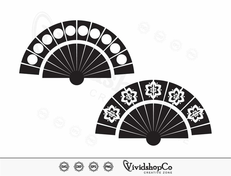 Hand Fan Svg, Japanese Fan Svg, Folding Hand Fan Svg, Spanish Fan Svg ...