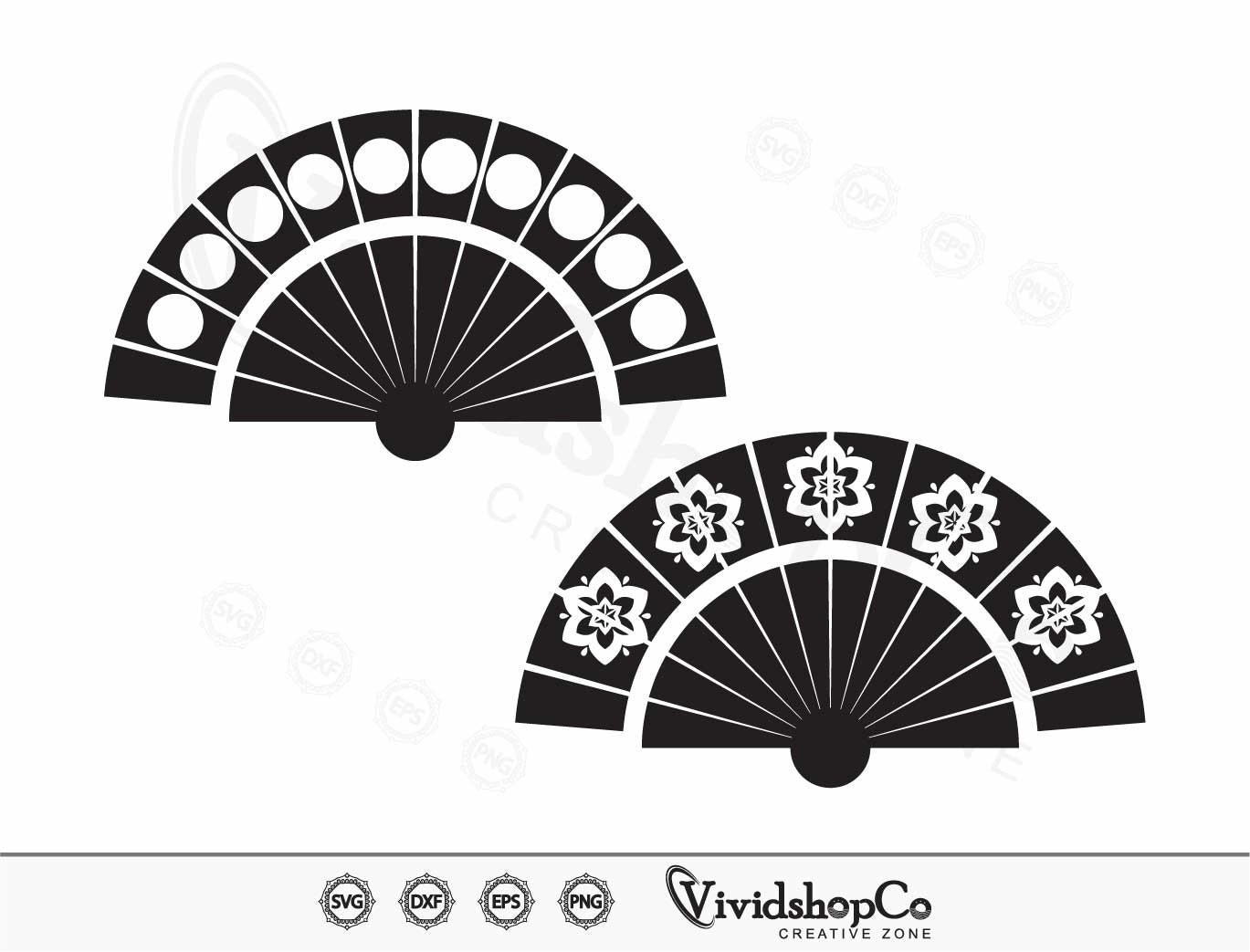 Hand Fan Svg, Japanese Fan Svg, Folding Hand Fan Svg, Spanish Fan Svg ...