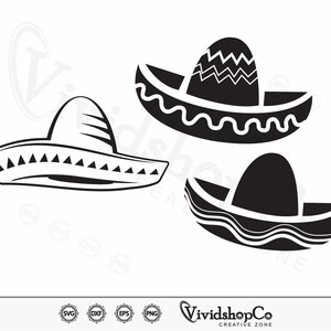 Sombrero SVG, Sombrero Vector, Maxican Fiesta Sombrero, Maxican Hat Svg ...