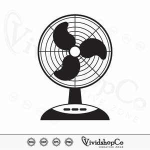 Table Fan SVG, Fan Svg, Electric Fan Svg, Clipart, Cut Files for ...