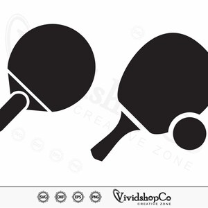Ping Pong SVG, Ping Pong Paddle Svg, Table Tennis Racket Svg, Ping Pong ...