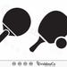 Ping Pong SVG, Ping Pong Paddle Svg, Table Tennis Racket Svg, Ping Pong ...