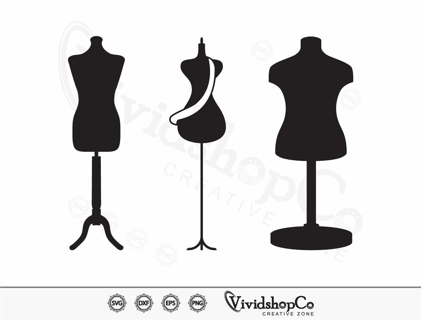 Mannequin SVG, Näherin svg, Schneider svg, Mannequin Stand svg, Clipart ...