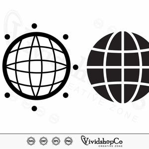 Globe Svg, World Globe Svg, Planet Earth Svg, Earth Svg, Clipart, Cut ...