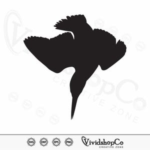 Kingfisher SVG, Bird Svg, Clipart, Cut Files for Silhouette, Files for ...