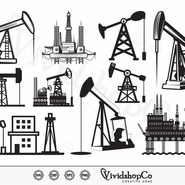 Oil Field Svg - Etsy