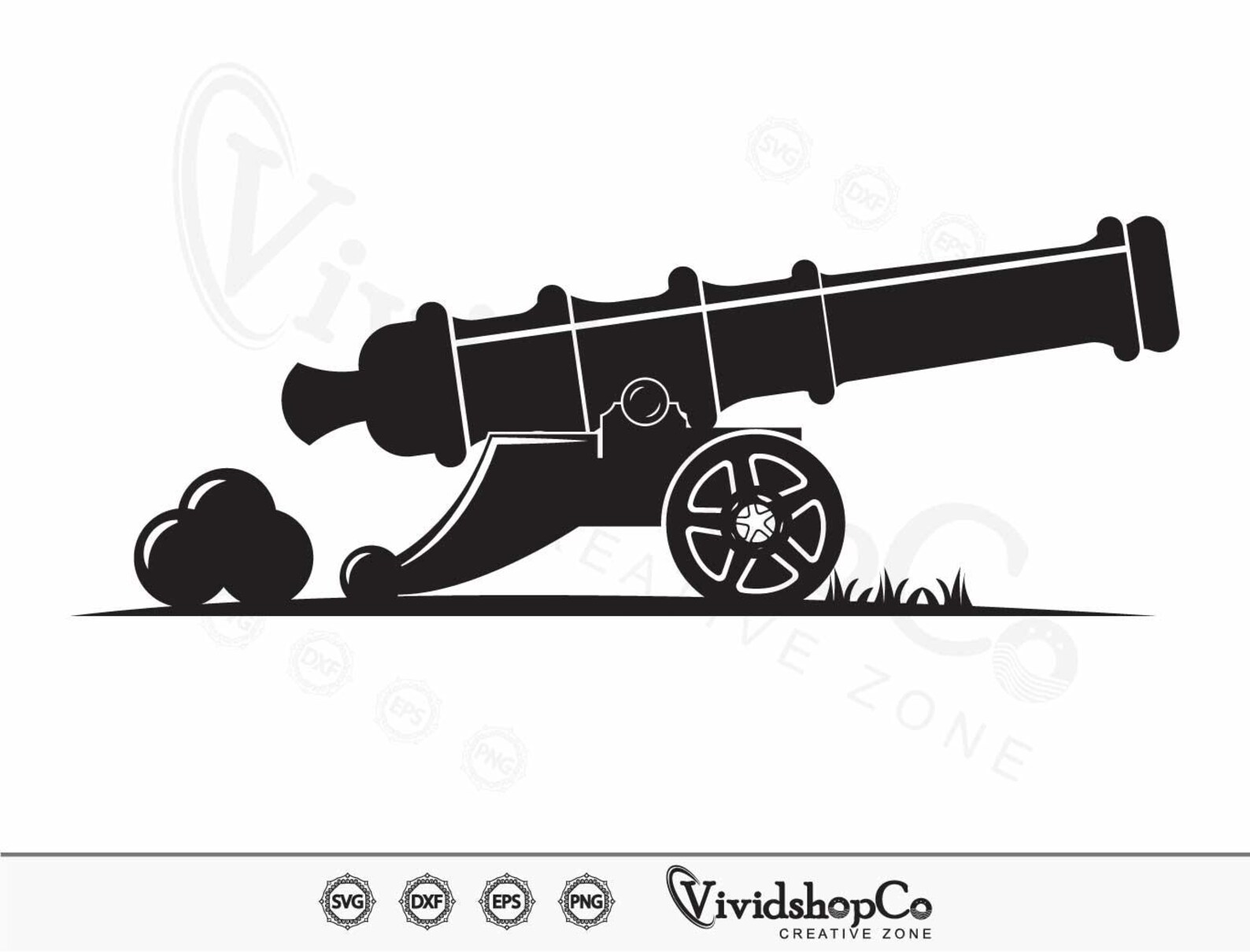 Cannon SVG, Military Weapon Svg, Cannon Clipart, Cannon Icon Svg ...