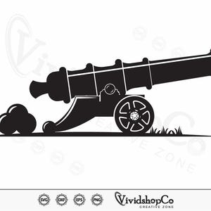 Cannon SVG, Military Weapon Svg, Cannon Clipart, Cannon Icon Svg ...