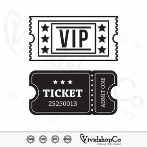 Ticket SVG, Blank Ticket, Admission Ticket, Movie Ticket, Admit One ...
