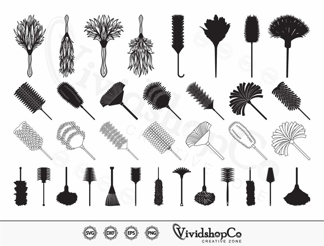 Feather Duster SVG, Duster Svg, Ostrich Feather Duster, Clipart, Cut ...
