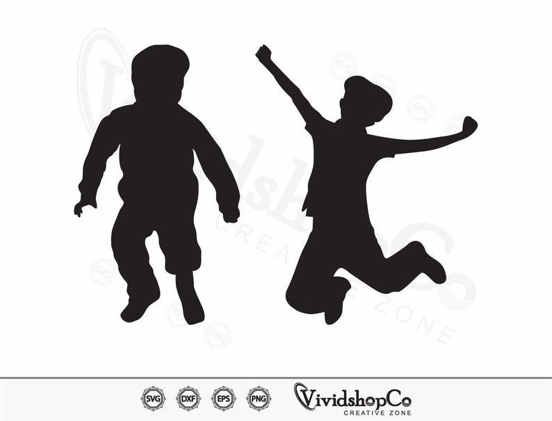 Kids Jumping SVG, Jumping Children Svg, Jumping Svg, Jump Svg, Clipart ...