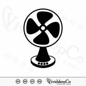 Table Fan SVG, Fan Svg, Electric Fan Svg, Clipart, Cut Files for ...