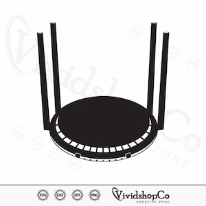 Wifi Router SVG, Router Svg, Clipart, Cut Files for Silhouette, Files ...