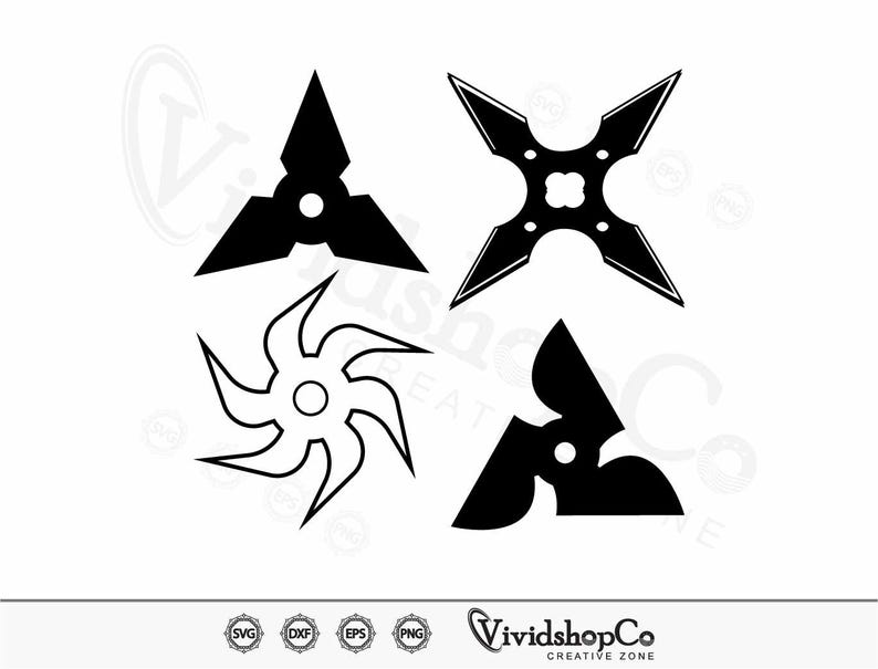 Ninja Stars Svg, Throwing Star Svg, Ninja Svg, Karate Svg, Vector ...