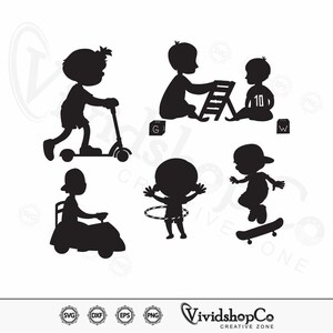 Children Play SVG, Children Playing, Kids Playing Svg, Vector ...