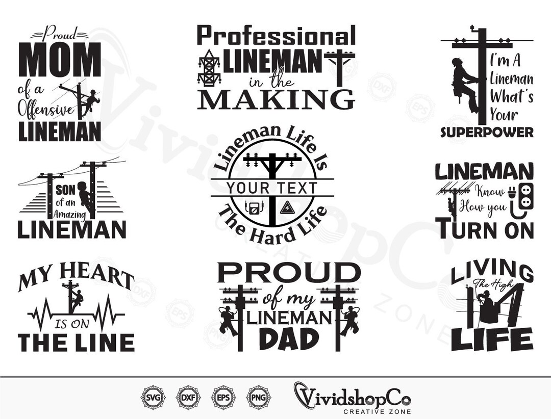 Lineman Electrician Svg, Lineman Svg, Electrician Svg, Clipart, Cut ...