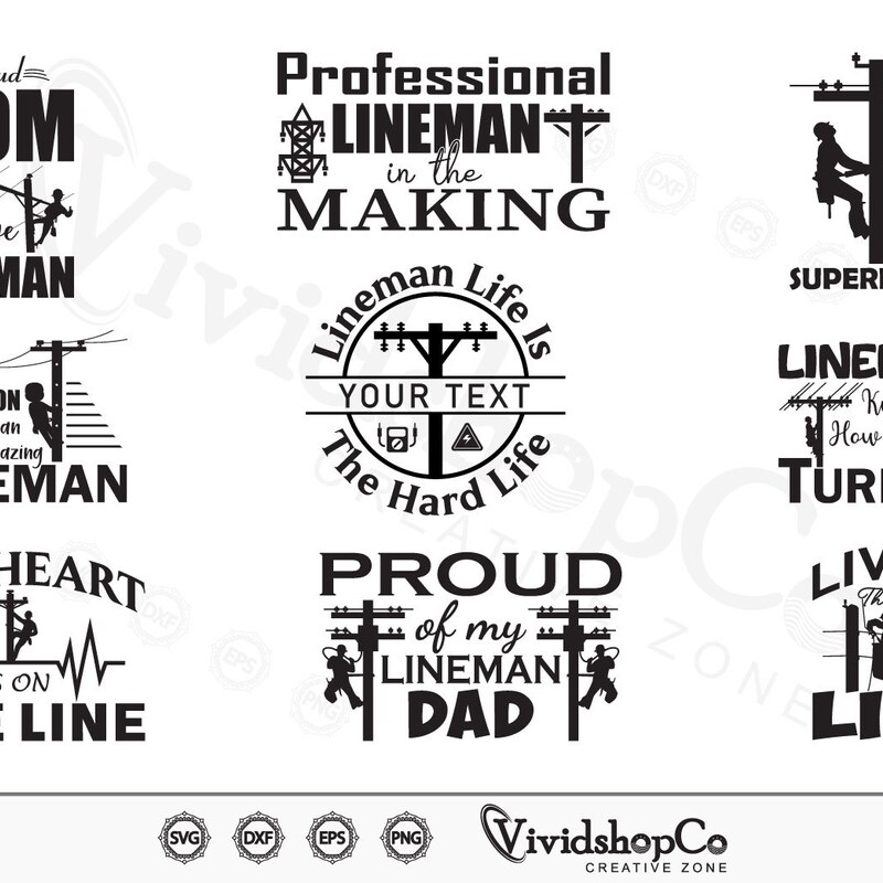 Lineman Svg - Etsy