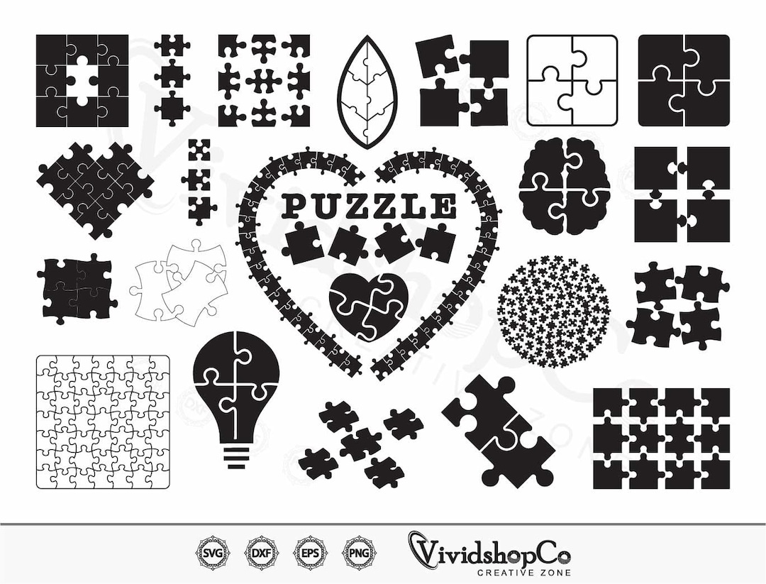 Puzzle Pieces SVG, Puzzle Svg, Jigsaw Svg, Jigsaw Puzzle Svg, Clipart ...