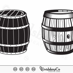 Barrel SVG, Wooden Barrel Svg, Wood Barrel Svg, Beer Keg Svg, Clipart ...