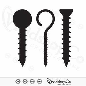 Bolt Screw SVG, Bolt and Nut Svg, Hardware Tool Svg, Bolt Svg, Screw ...