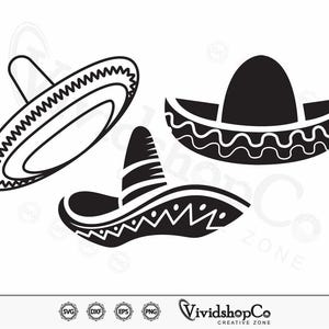 Sombrero SVG, Sombrero Vector, Maxican Fiesta Sombrero, Maxican Hat Svg ...