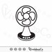 Table Fan SVG, Fan Svg, Electric Fan Svg, Clipart, Cut Files for ...