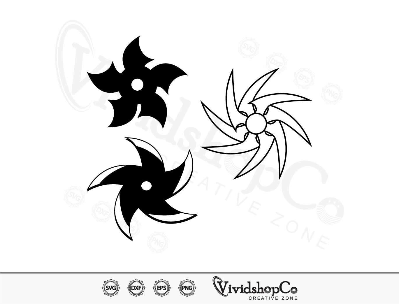 Ninja Stars Svg, Throwing Star Svg, Ninja Svg, Karate Svg, Vector ...