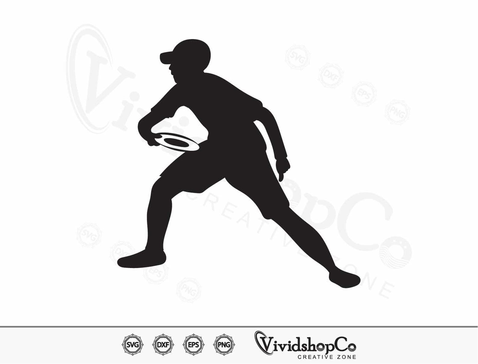 Ultimate Frisbee SVG, Frisbee Svg, Sport Svg, Frisbee Player, Disc Golf ...