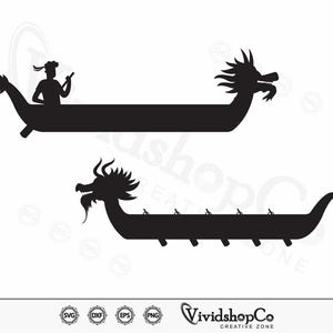 Dragon Boat SVG, Dragon Boat Festival, Dragon Boat Racing, Clipart, Cut ...