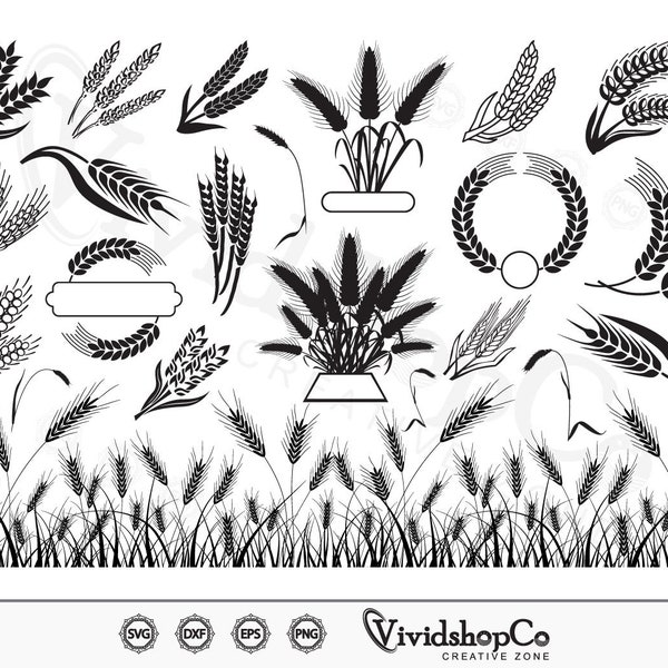 Wheat Svg - Etsy