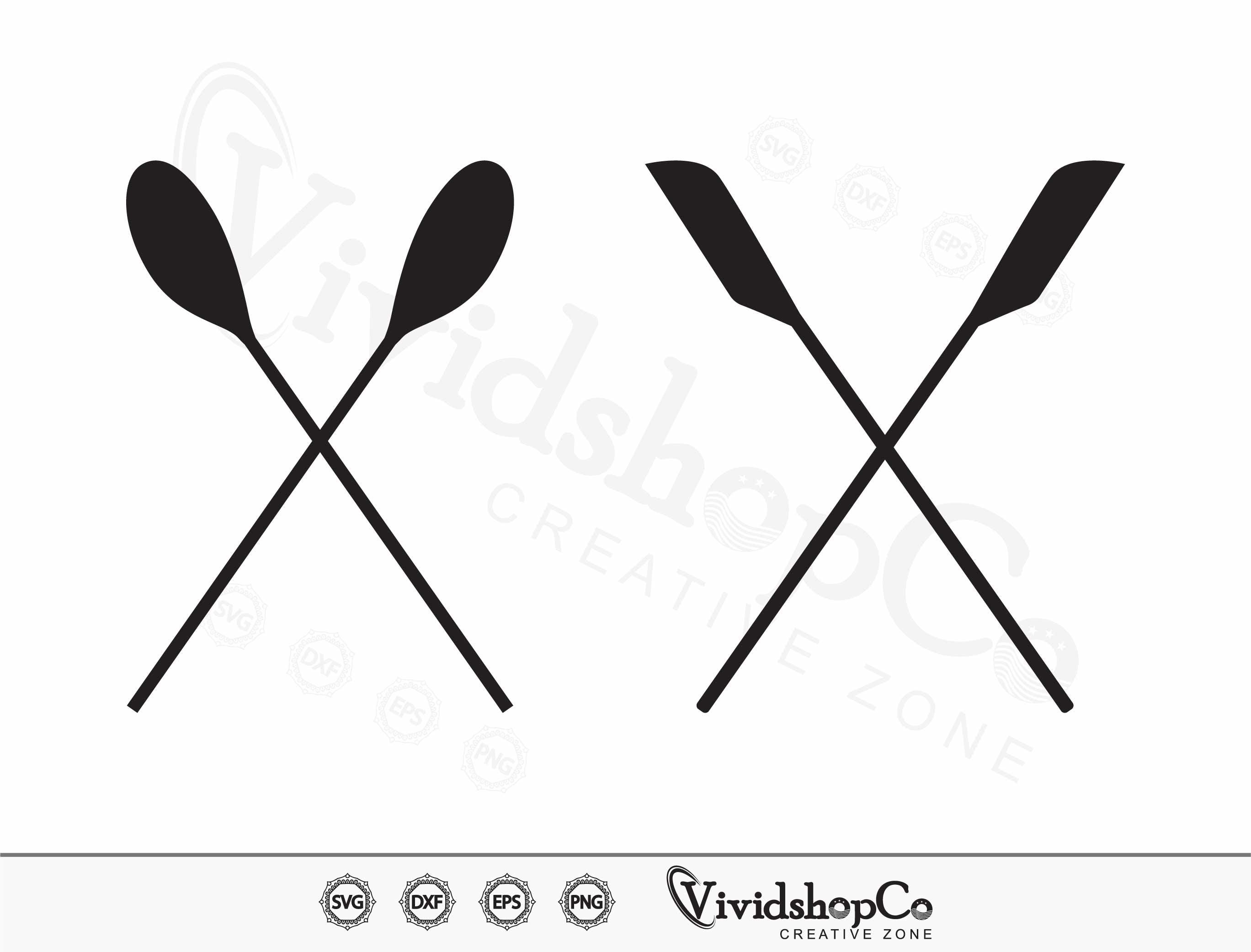 Oars SVG, Oars Monogram, Straight Oars, Boat Oars Svg, Canoe Oars ...