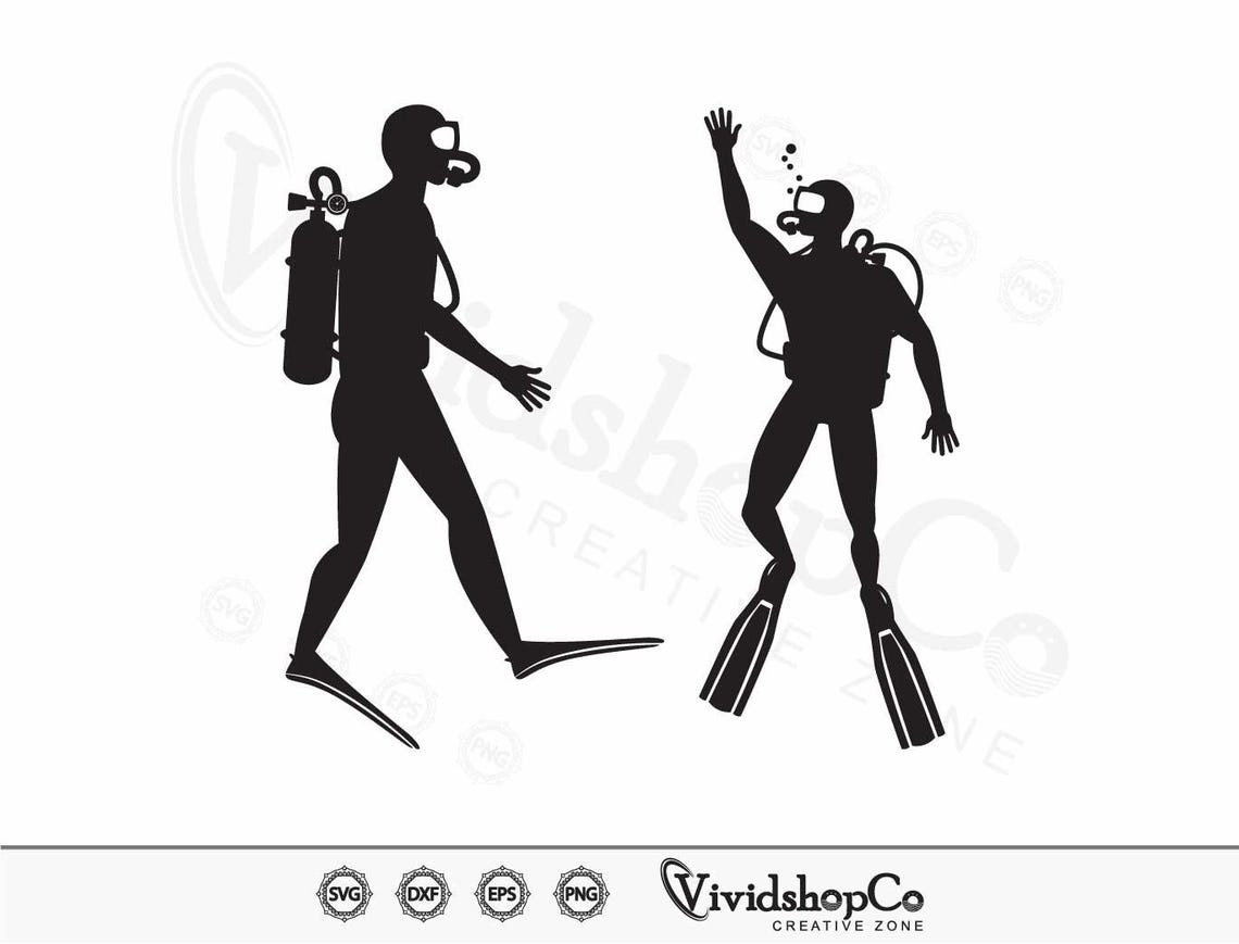 Scuba Diving SVG, Scuba Diver Svg, Scuba Dive Svg, Sport Svg, Clipart ...