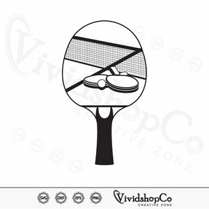 Ping Pong SVG, Ping Pong Paddle Svg, Table Tennis Racket Svg, Ping Pong ...