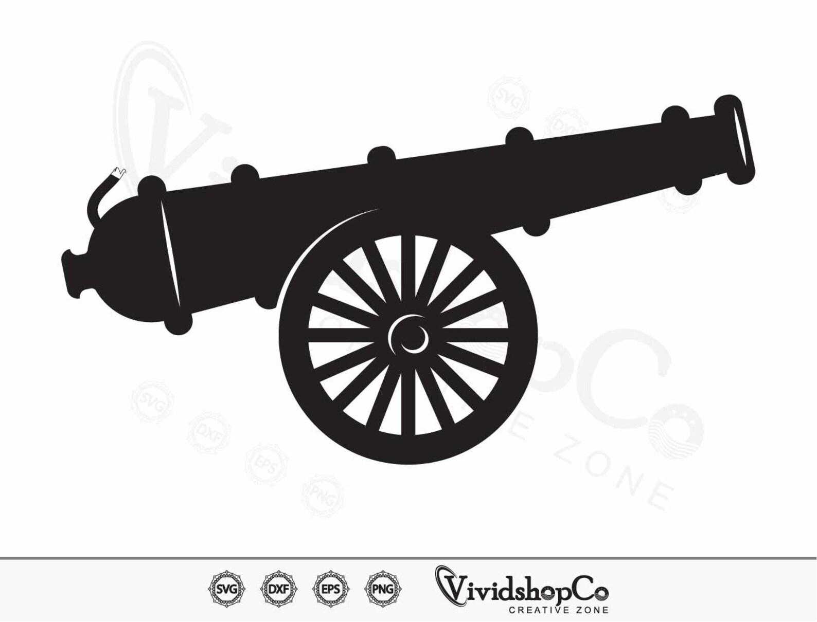 Cannon SVG, Military Weapon Svg, Cannon Clipart, Cannon Icon Svg ...