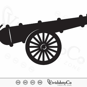 Cannon SVG, Military Weapon Svg, Cannon Clipart, Cannon Icon Svg ...