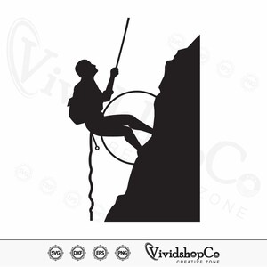 Mountain Climbing SVG, Climbing Svg, Mountaineer Svg, Rock Climbing ...